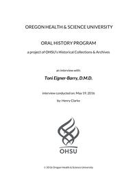 Interview with Toni Eigner-Barry, D.M.D.